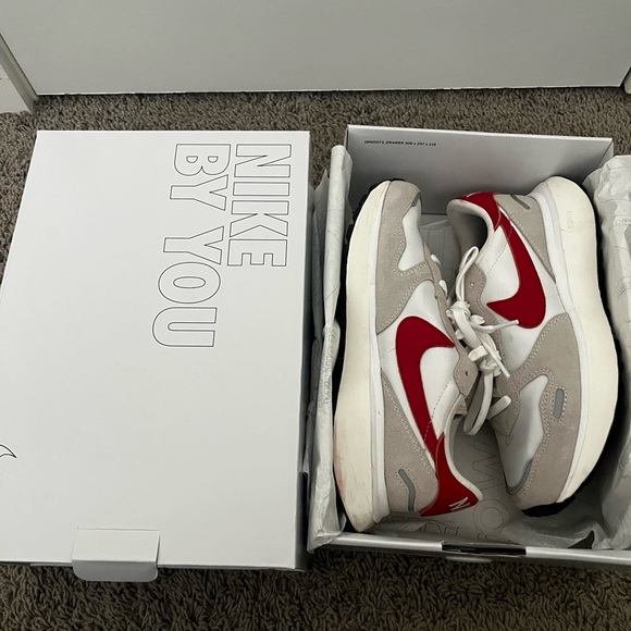 Nike | Shoes | Nwt And Original Box Custom Nike Red And White Custom ...